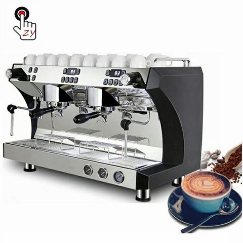 Commercial Espresso Double Group Coffee Machine Cappuccino Coffee Maker ...