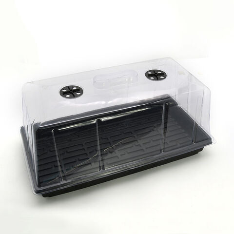 Factory Supply 6 Cells Plastic Seeding Tray Propagator, Plastic Seed ...