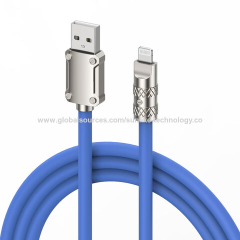 Mfi Usb A To Lightning, Thicker Silicone Cable, Food-grade, Zinc Alloy ...