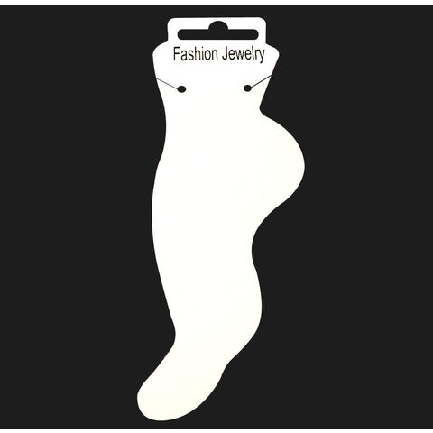 White Paper Card Display And Packaging Cards For Foot Ankle Bracelet ...