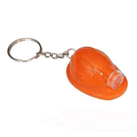 Custom Plastic Safety Helmet Hard Hat Shaped Led Flashlight Keychain ...