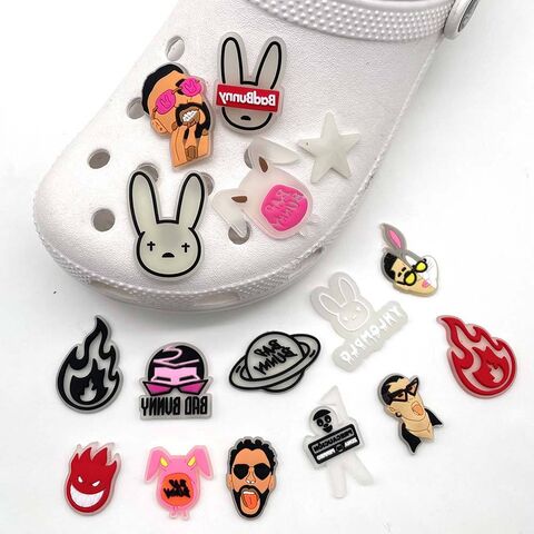 Bad Bunny Croc Charms For Adults Women Men Glow In The Dark Shoe Charms ...