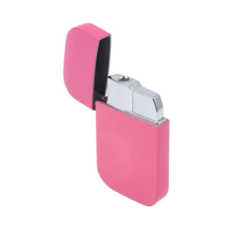 2023 New Arrival Pink Refillable Color Change Lighter Metal Cute ...