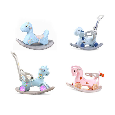Updated Children Indoor Plastic Rider Animal Toys Baby Rocking Horse ...