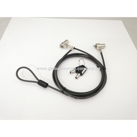 Buy Wholesale China Dual Head Key Style T Bar Standard Laptop Lock ...