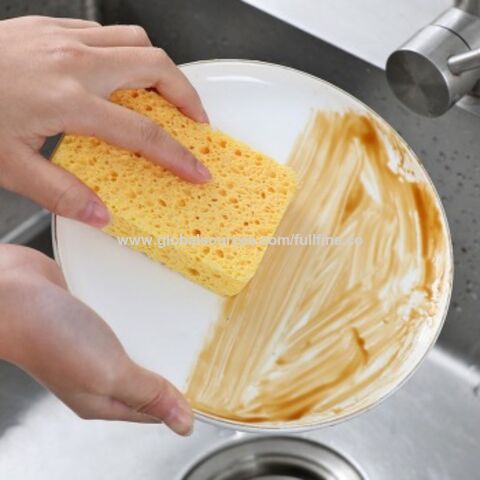 Buy Wholesale China Dishwashing Sponge Wipe Wood Pulp Cotton ...