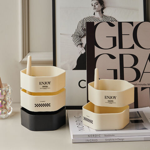 Jewelry Storage Box Storage Rack Cream Style Multi-layer Rotating ...