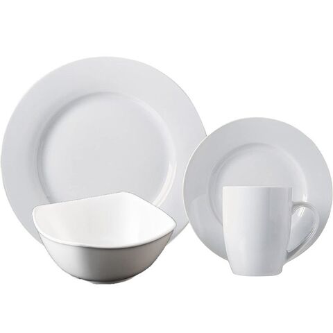 Hucheng Wholesale White Melamine Dinnerware Sets Dinner Plates Sets For ...