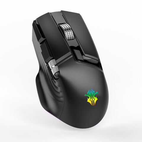 10d Rgb Ergonomic Design 12400dpi Gaming Mouse With Dual Metal Scroll ...