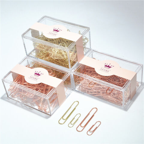 200pcs Medium Size Colored Paper Clips, Paperclips Assorted Colors ...