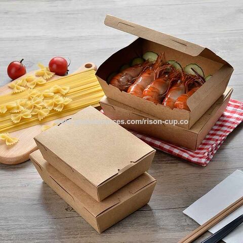 Window Lunch Box Food Packing Paper Box To Go Food Boxes Paper ...
