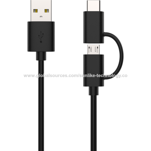 Buy Wholesale China Oem Factory, Sunlike Pvc 2 In 1 Cable, Having Usb A ...