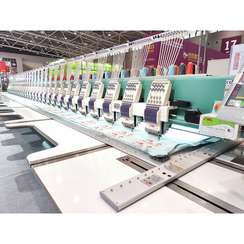 Cbl 24 Heads 6 Needles Flat Embroidery Machine High Speed Computerized ...