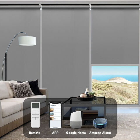 Manufacturer Smart Wifi Voice Control Blackout Roller Shade Blind ...