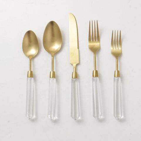 Buy China Wholesale Besta Cutlery Set Ddp Stainless Steel Gold Flatware ...