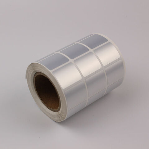 Strong Adhesive Blank Pet/pvc Barcode Labels Matte Silver/white Label ...