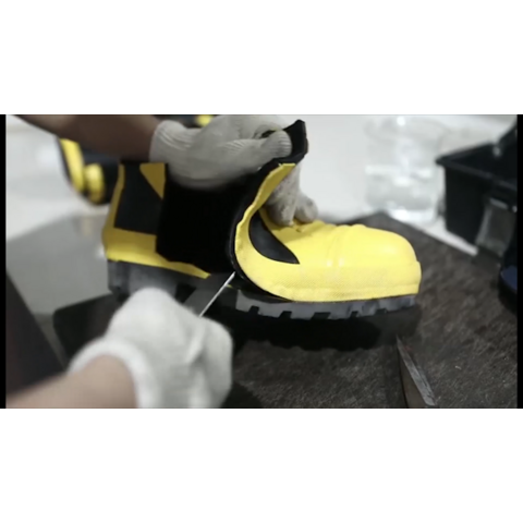 3539 En15090 Neoprene Rubber Firefighter Boots Fire Resistant Safety ...