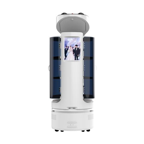 Restaurant Multifunctional Delivery Service Robot Welcome Delivery ...