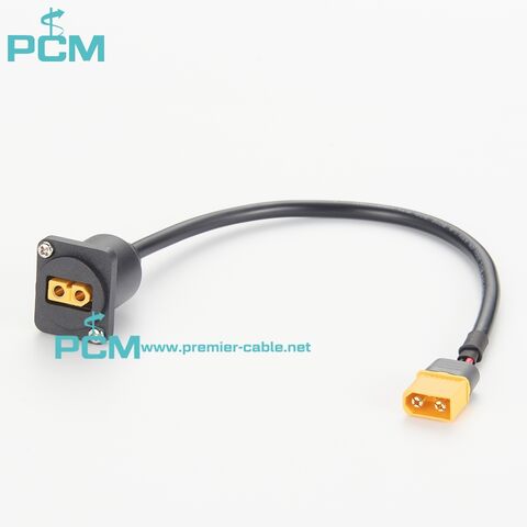 Panel Mount Xt60 Charge Extension Cable Panel Mount Female Xt60 ...