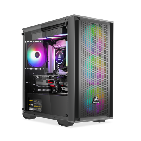 Segotep Gank 240s Mid-tower Mesh Net Panel Good Airflow Matx Itx Gaming ...