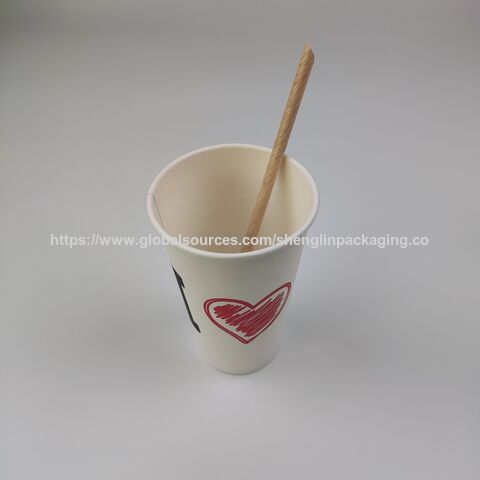 Buy Wholesale China Single Paper Wrap Biodegradable Wooden Straw, Eco ...