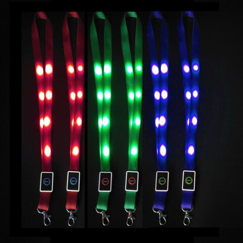 Buy Wholesale China Glitter Led Badge Lanyard For Sale/glow In The Dark ...