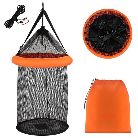 Bait Storage Cage Minnow Bucket Portable Collapsible Mesh Caught ...