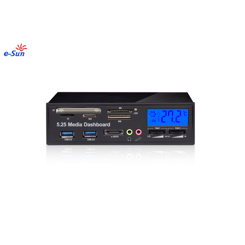 Multi-field Card Reader 5.25"cd-rom Media Dashboard With Sd/cf/ms/tf/m2 ...