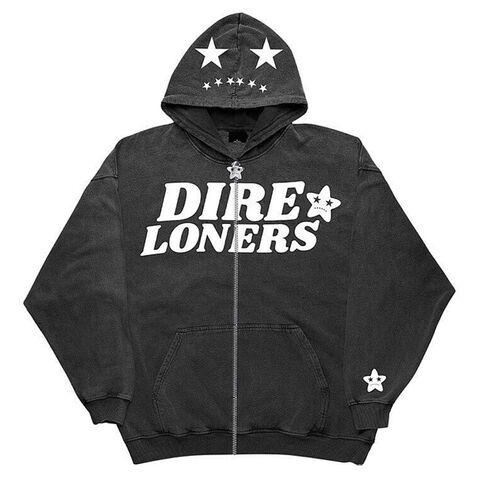 Buy Wholesale China High Quality Zip Up Hoodie Zip Up Puff Print Jacket ...