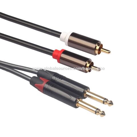 Buy Wholesale China Microphone Canon Line Dual Rca To Dual 6.35 Mono ...