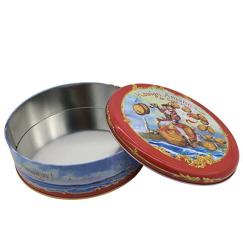 Buy Wholesale China Manufacturer Customized Printing Round Tin Cake ...
