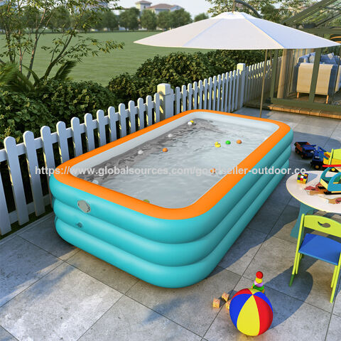 Surprise Price Family Lounging Sturdy Safe Inflatable Blow Up Swimming ...