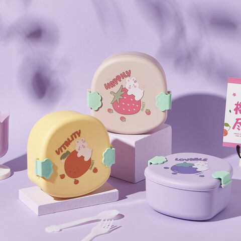 Buy Wholesale China Heated Fruit Round Lunch Box Picnic Student Divided ...