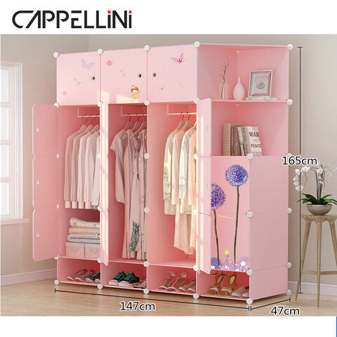 Multifunction Fold Zipper Fabric Wardrobes Storage Modern Cabinet ...
