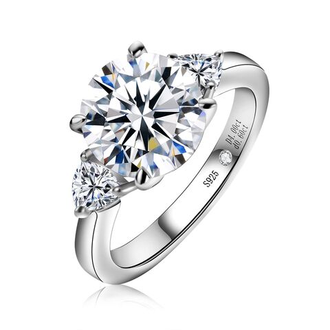 Buy Wholesale China Moissanite Ring With Gra Certificate Engagement ...