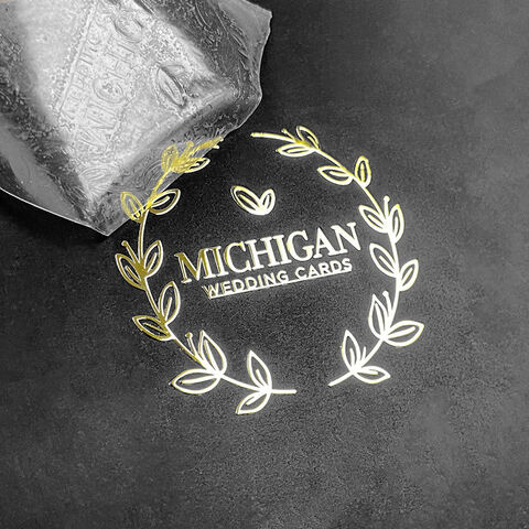 Luxury Logo 3d Embossed Metal Transfer Sticker Waterproof Gold Metal ...