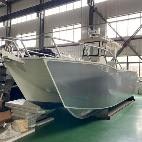 7.9m Offshore Fishing Cruising Welded Catamaran Aluminum Boat Yacht For ...