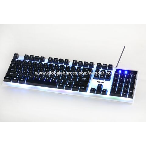 Buy Wholesale China Gaming Keyboard 7-color Rainbow Led Backlit 104 ...