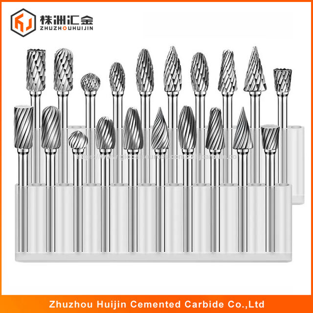 Tungsten Carbide Rotary Burr Set 10pcs Carving Burr Bits With 3mm Shank 6mm Bit For Wood & Stone ...
