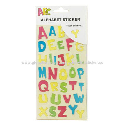 Buy Wholesale China Custom English Abc Letter Stickers Different ...