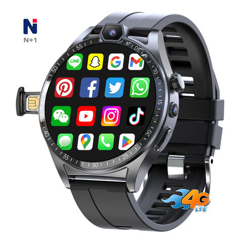 Buy Wholesale China 16/64/128gb 4g Smart Watch 1.43" 800mah Sim Wifi Gps Trackers Android 9.0 ...