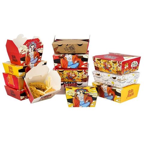 Buy Wholesale China Takeway Takeaway Food Lunch Logo Paper Disposable ...