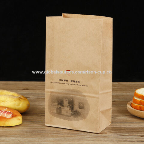 Buy Wholesale China 60g Disposable Kraft Paper Bags Food Packing Bags ...