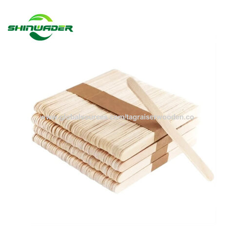 Round Edge / Straight Edge Wholesale Custom Logo Popsicle Wooden Ice ...