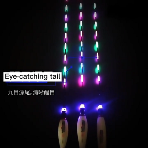 Cwff02 Superbright Luminous Fish Float Soft Tail Eye-catching Fishing ...