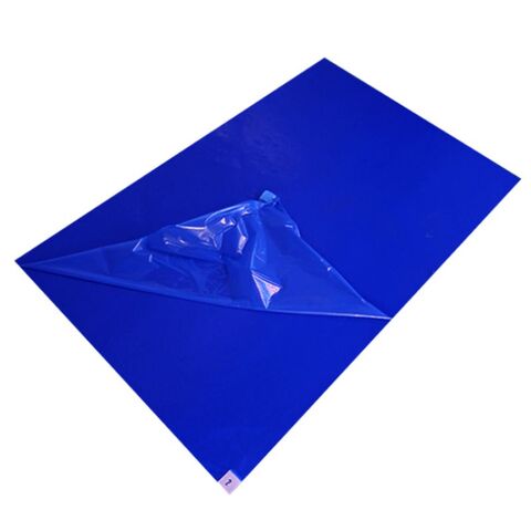 Adhesive Surface Cleanroom Multilayer Tacky Mat Blue Decontamination ...
