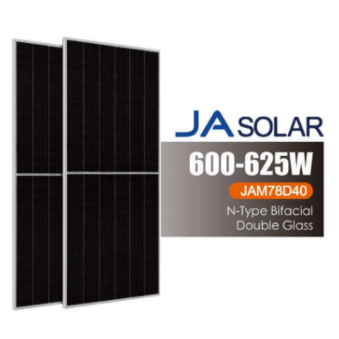 Ja Mono Solar Panel 600w 610w 615w 620w 625w 630w Half Cell Solar Panel ...