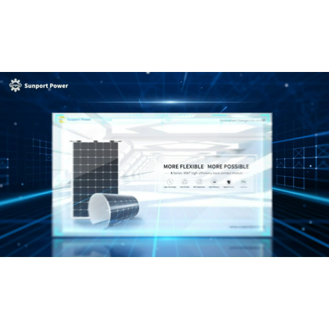 Buy Wholesale China Sunport Power Flexible Panel 365w 370w 375w 380w 385w Thin Light Roofing ...