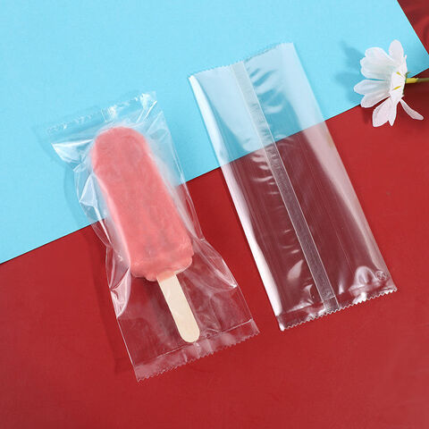 Transparent Clear Fin Seal Heat Sealable Plastic Frozen Sucker Ice Pop ...