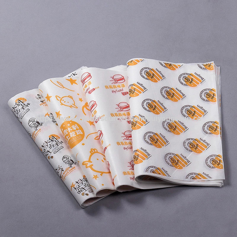 Wrapping Paper Custom Printed Fast Food Fried Chicken Sandwich ...